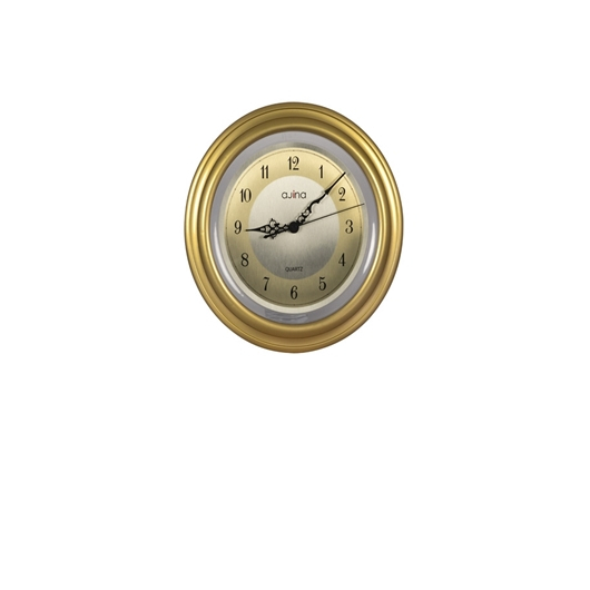 Ajina Acme Round Wall Clock - Golden
