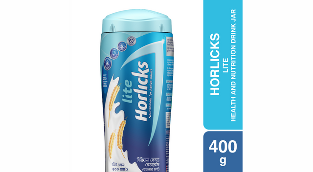 Horlicks Lite Health and Nutrition Drink Jar 400g (Powder Drink)