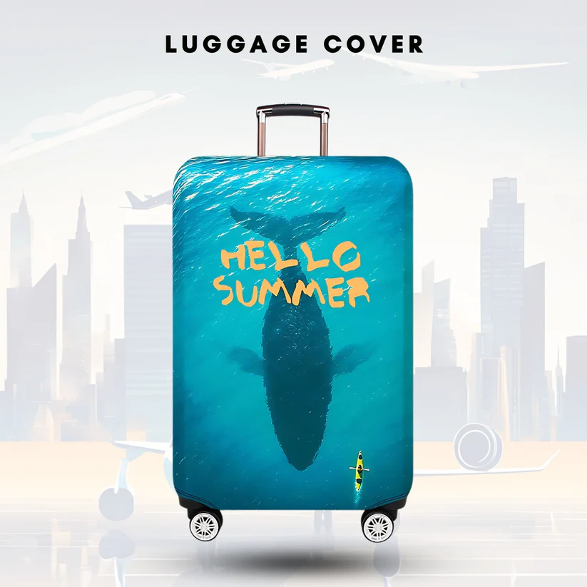 High Quality Printed Summer Travel Trolley Protective Cover for Luggage