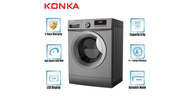 KG80-12B13 KONKA Washing Machine (8.0 KG) Front Loading