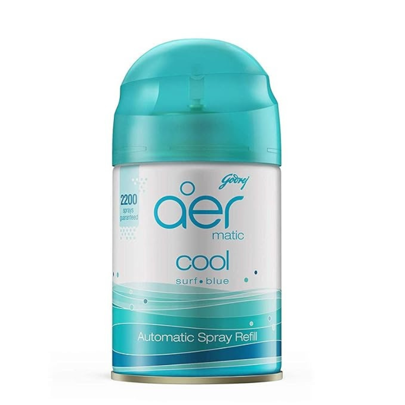 Godrej Aer Matic Cool Surf Blue Automatic Spray Refill 2200 Sprays